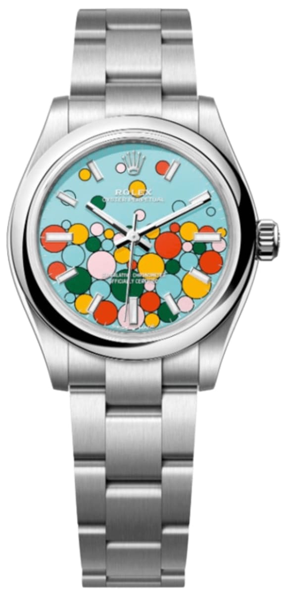 Oyster Perpetual No-Date Automatic Turquoise Dial Steel Women's Watch ...