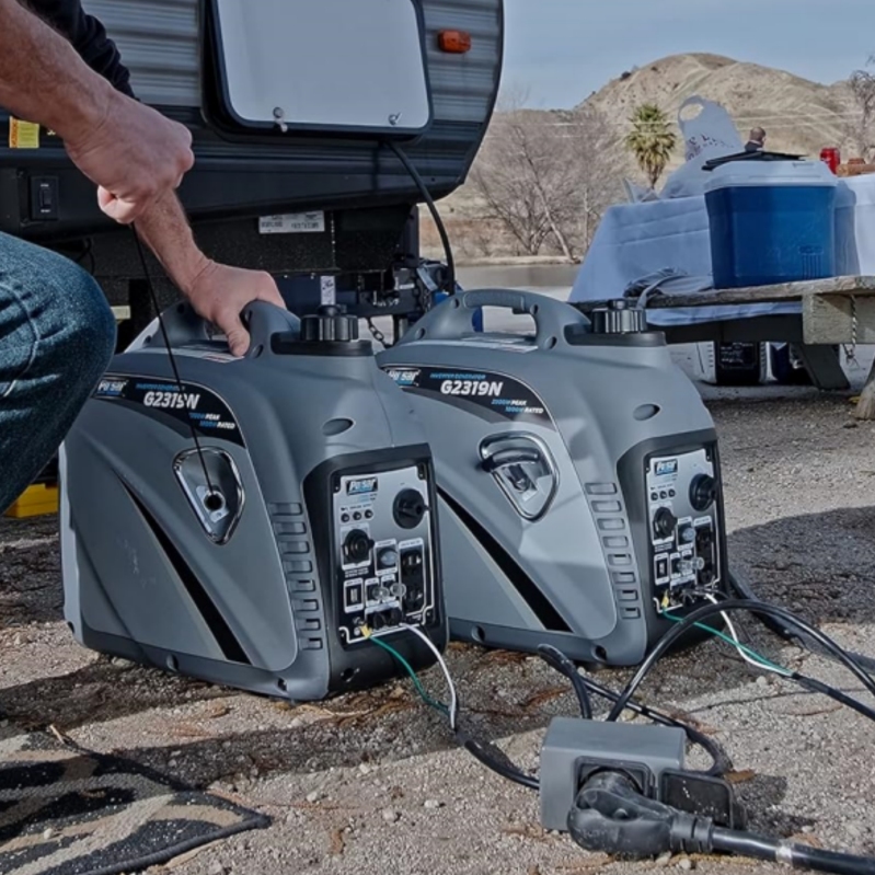 Pulsar 2,300W Portable Gas-Powered Quiet Inverter Generator With USB ...